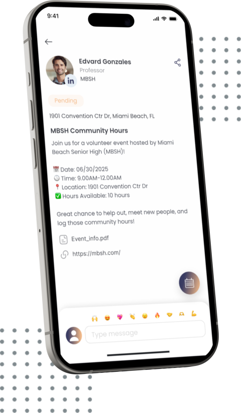 PinHours — Community Service Hours